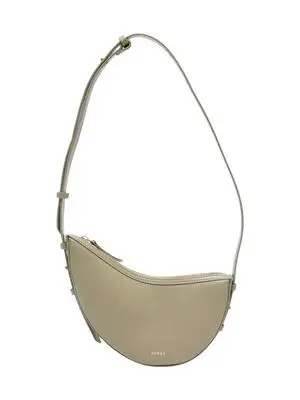 Soeur Crescent Zip Shoulder Bag - Neutrals