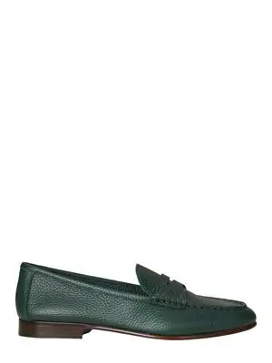 Polo Ralph Lauren Pebble Leather Loafers - Green