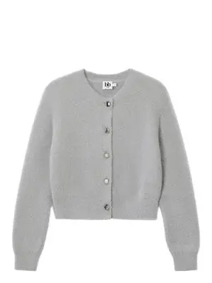 B+AB Embellished-button Cardigan - Grey