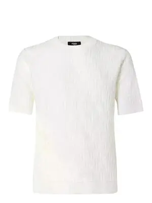 FENDI FF-Pattern Short-Sleeve Pullover