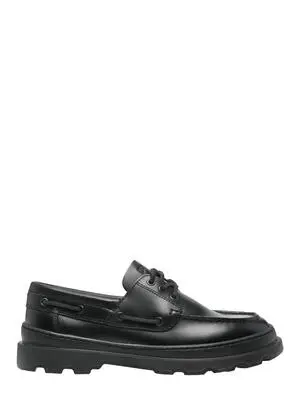Camper Lace-up Boat Shoes - Black