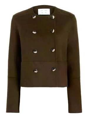 Proenza Schouler White Label Wool Double-breasted Jacket - Brown