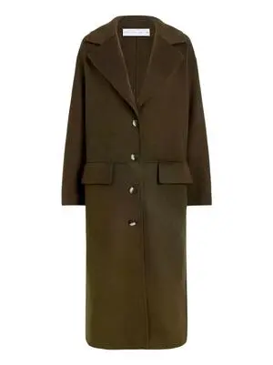 Proenza Schouler White Label Tammy Button-fastening Patch-pocket Coat - Brown