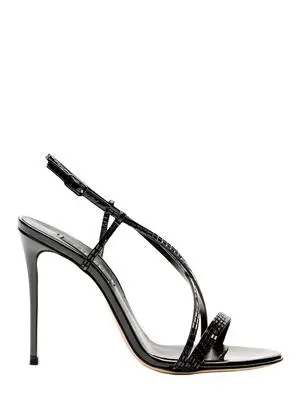 Casadei 100mm Starsway Julia Sandals - Black