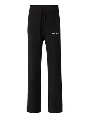 Palm Angels Logo-embroidered Knitted Trousers - Black