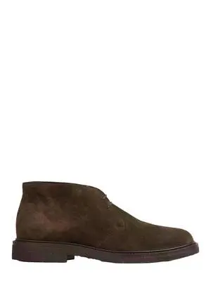 HENDERSON BARACCO Lace-up Suede Boots - Brown