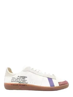 Patrizia Pepe Leather Panelled Sneakers - White