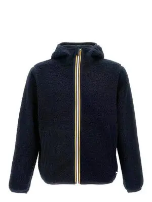K-WAY Hooded Sherpa Fleece Jacket - Blue