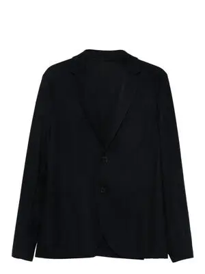 Harris Wharf London Single-breasted Wool Blazer - Blue