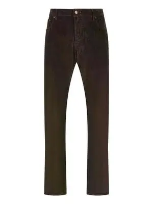 HANDPICKED Corduroy Trousers - Brown