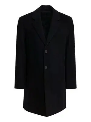 Vince Single-breasted Coat - Black
