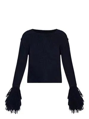 Etro Fringe-detailing Top - Blue