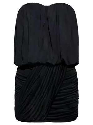 Isabel Marant Strapless Pleated Dress - Black