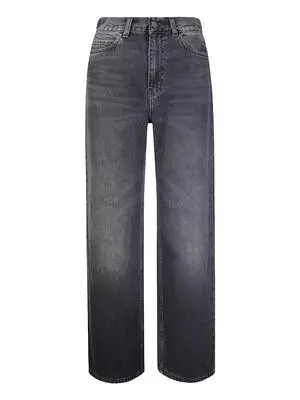 Carhartt Work In Progress Five-pocket Straight Leg Jeans - Black