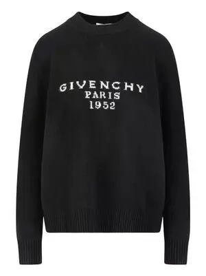 Givenchy Logo-intarsia Sweater - Black