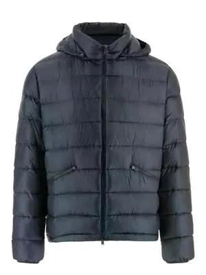 Herno Hooded Quilted Jacket - Blue