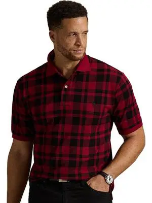 Ralph Lauren Plaid Mesh Polo Shirt - Edged Overcheck Holiday