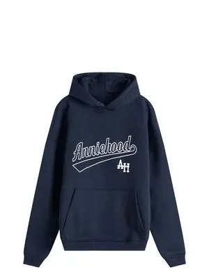 ANNIE HOOD Baseball Hoodie - Navy