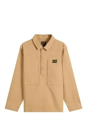 STAN RAY Painters Pop Over Shirt - Khaki Bedford