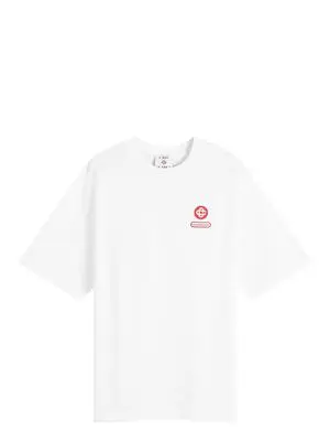 Casablanca Jersey Logo Patch Oversized T-shirt - White