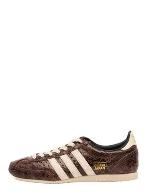 Adidas Japan Snake Print Sneakers - Preloved Brown/cream White/core Black