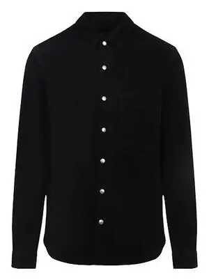 Rick Owens Suede Outershirt - Black