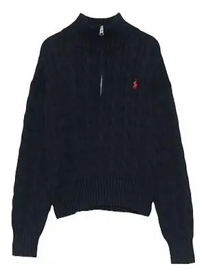 Polo Ralph Lauren Half-zip Long Sleeve Pullover - Hunter Navy Blue