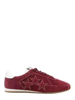 Amiri Pacific Flat Suede Sneakers Red