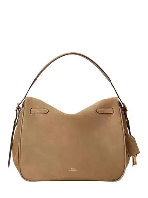 Polo Ralph Lauren Suede Satchel - Brown