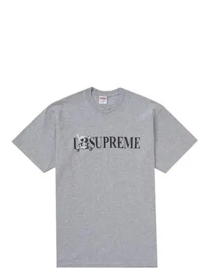 Supreme Skull Tee Shirt - Heather Grey