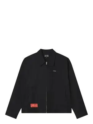 Izzue Logo-plaque Zip-front Jacket - Black