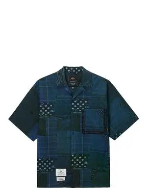 ALPHA INDUSTRIES Patchwork-pattern Panelled Shirt