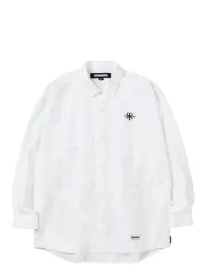 NEIGHBORHOOD Trad Logo-embroidered Shirt - White