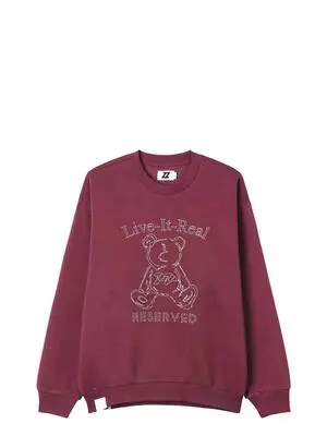 Izzue Embroidered Crewneck Sweatshirt - Red