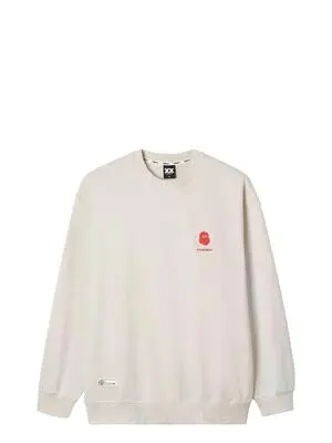 FINGERCROXX Graphic-print Crew Neck Sweatshirt - White