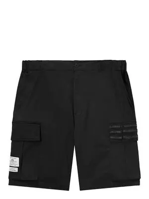Alpha Industries Cargo-pocket Label-detail Shorts - Black