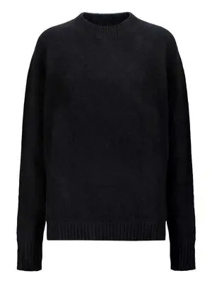 LANEUS Crew-neck Sweater - Black