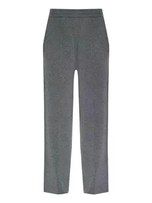 LANVIN Elastic-waistband Side-seam Trousers - Grey