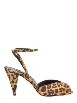 Casadei 80mm Venus Malesia Leopard-print Sandals - Brown