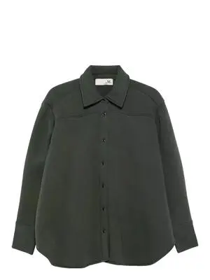 THE M Curved-hem Shirt - Green