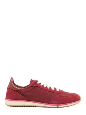 PATRIZIA PEPE Suede-Panel Low-Top Sneakers