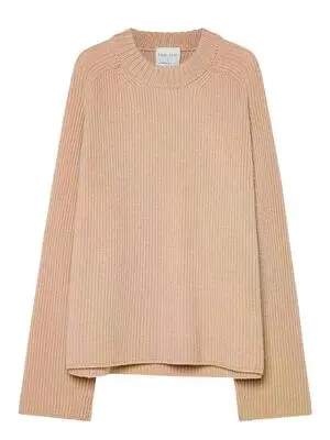 FORTE_FORTE Ribbed-knit Sweater - Brown