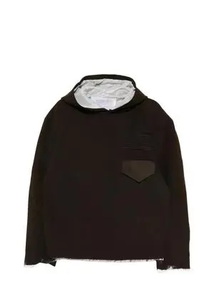 SONIA CARRASCO Hoodie With Chest Pocket - Brown