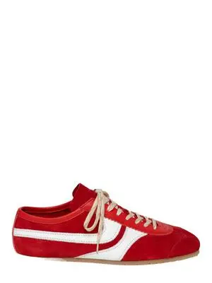 Dries Van Noten Suede Low-top Sneakers - Red