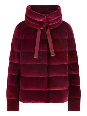 Herno Quilted High-neck Jacket - Red