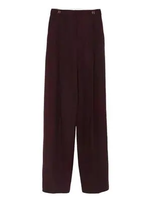 Elisabetta Franchi Pleated-front Trousers - Red