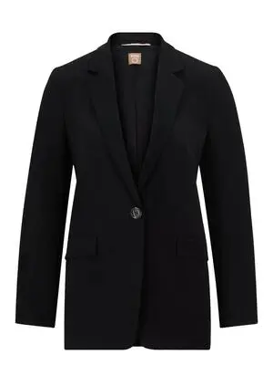 BOSS Single-button Notched-lapel Jacket - Black