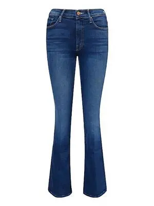 MOTHER The Weekender Flared Denim-blend Jeans - Taking Chances