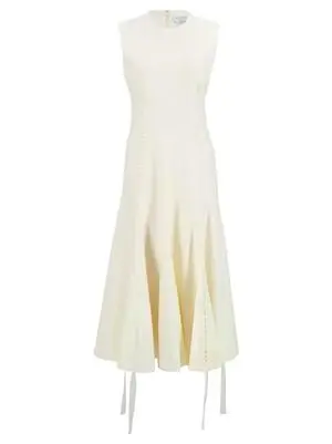 Gabriela Hearst Kendal Cap-sleeve Midi Dress - White