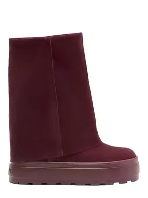 Casadei Double Face Suede Boots - Red
